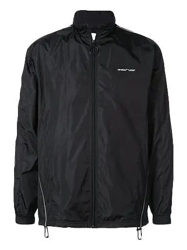 Off-White Track Jacket With Logo Detail - Black
