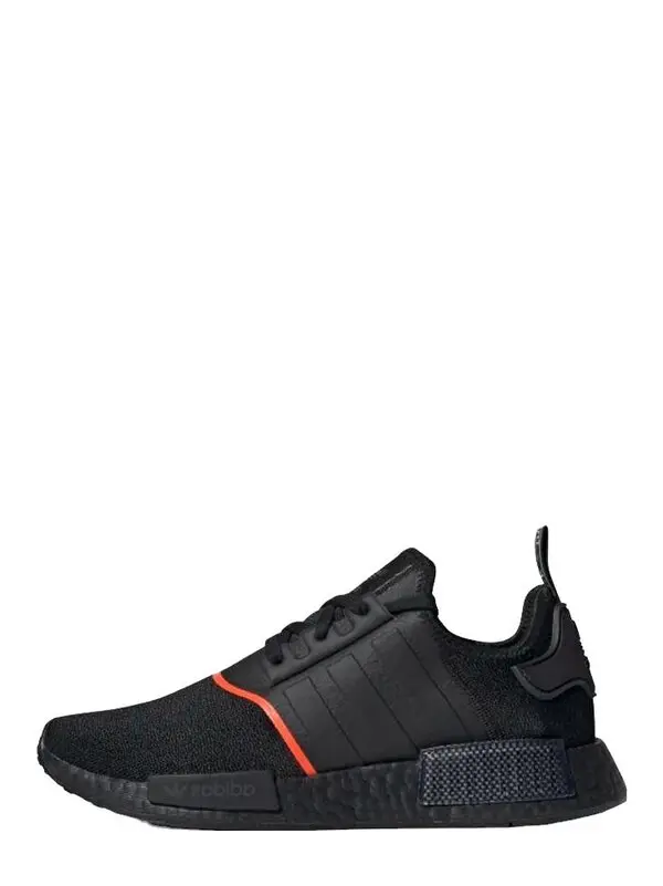 Adidas Nmd_r1 "core Black Solar" Sneakers - Cblack/solred