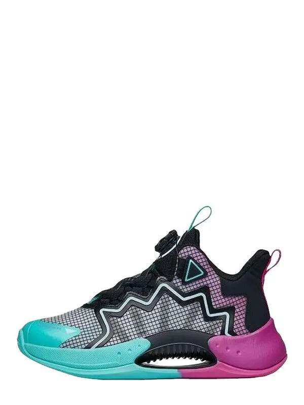 ANTA High-top Athletic Sneakers - Black/white/blue
