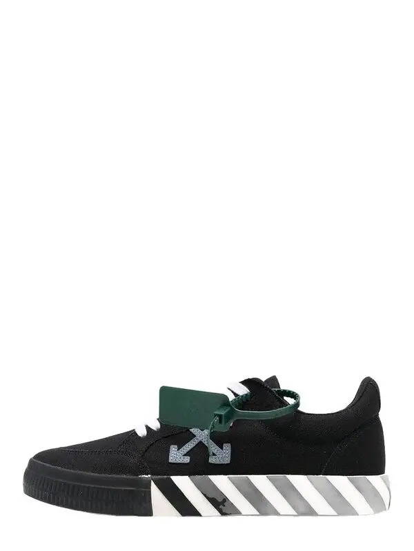 Off-White Low Vulcanized Canvas Sneaker - Black/white/orange