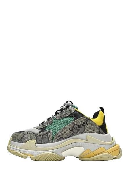 Balenciaga X Gucci The Hacker Project Triple S Sneakers - Beige/ebony/blue