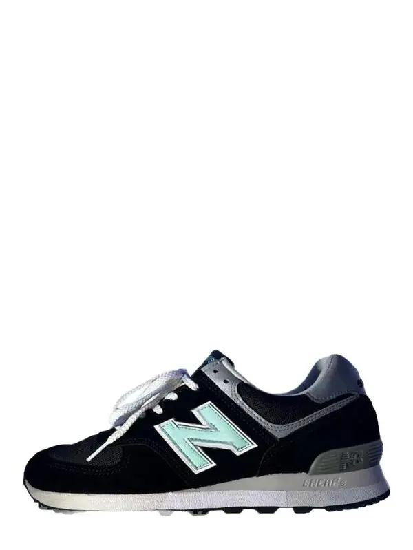NEW BALANCE Studio Fy7 X 576 Made In England Sneakers - Black/metallic Silver/turquoise