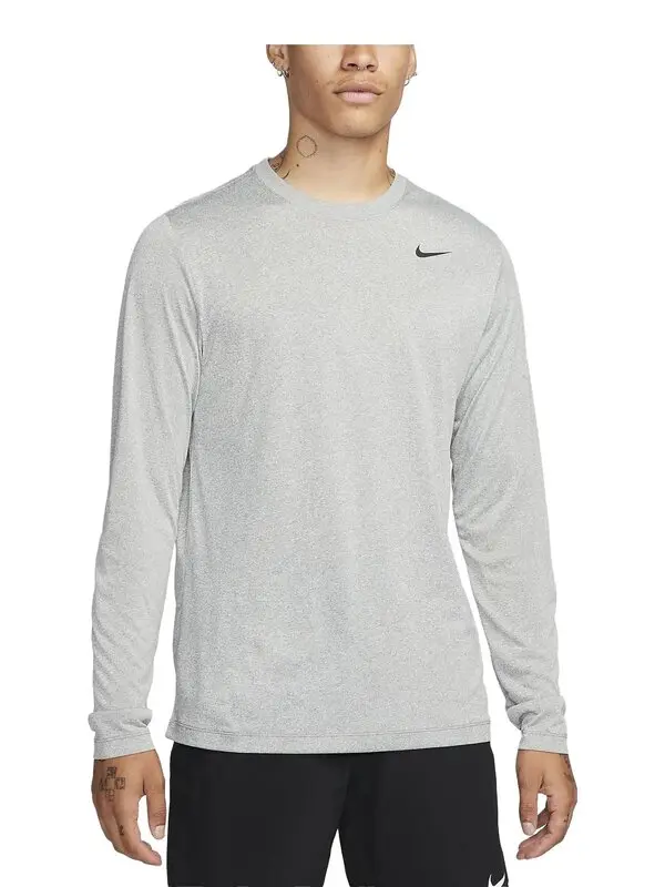 Nike Dri-fit Legend Long-sleeve Fitness Top - Grey