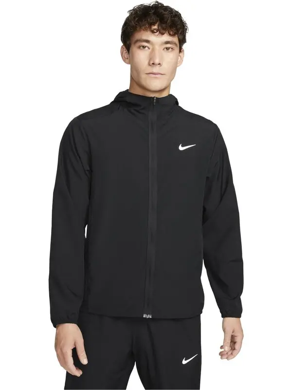 Nike Dri-fit Foam Woven Hooded Jacket - Black