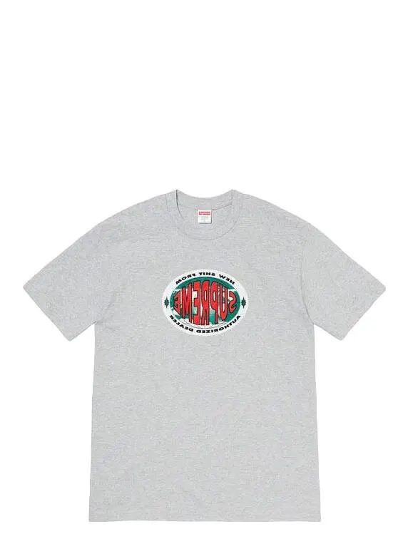 Supreme Fw19 Week 1 New Shit Tee Alphabet Logo Short Sleeve Gray - Grey