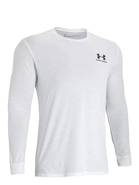 Under Armour Sportstyle Left Chest Long Sleeve T-shirt - White