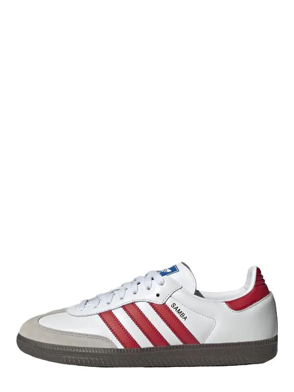 Adidas Samba Og Low Top Sneakers - White/brown/red