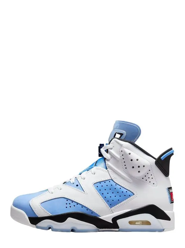 JORDAN 6 Retro "unc Home" High Top Sneakers - White/blue