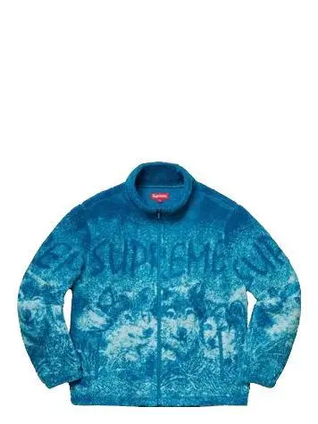 Supreme Ss19 Wolf Fleece Jacket - Blue