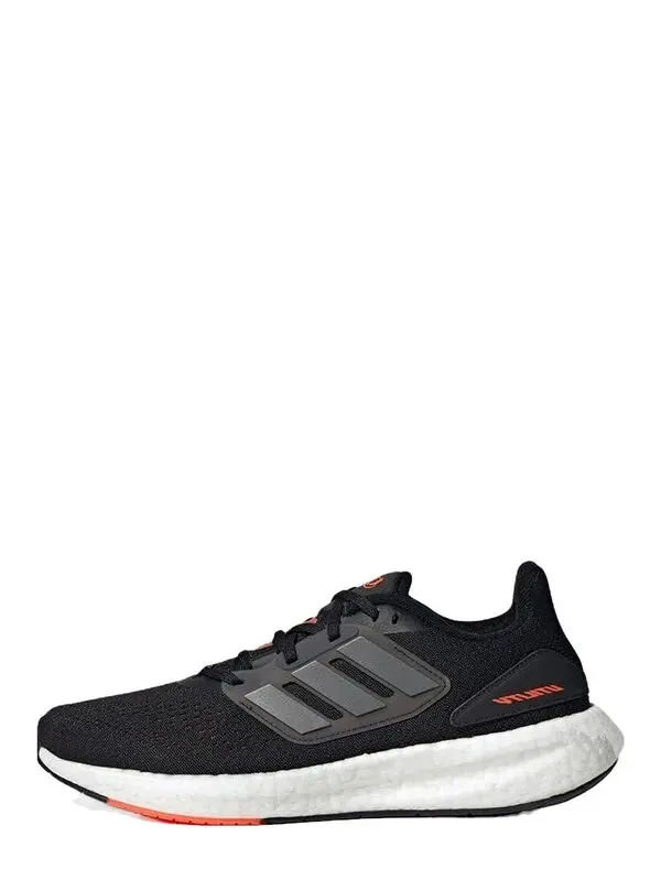 Adidas Pureboost 22 Athletic Sneakers - Black/grey/orangeo