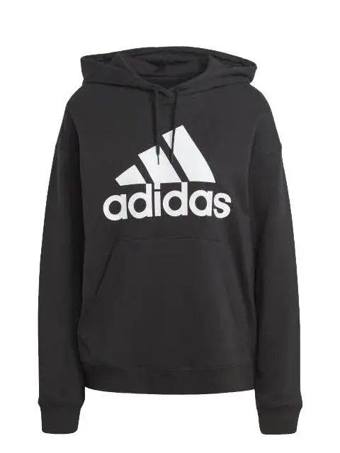 Adidas Big Logo French Terry Hoodie - Black/white