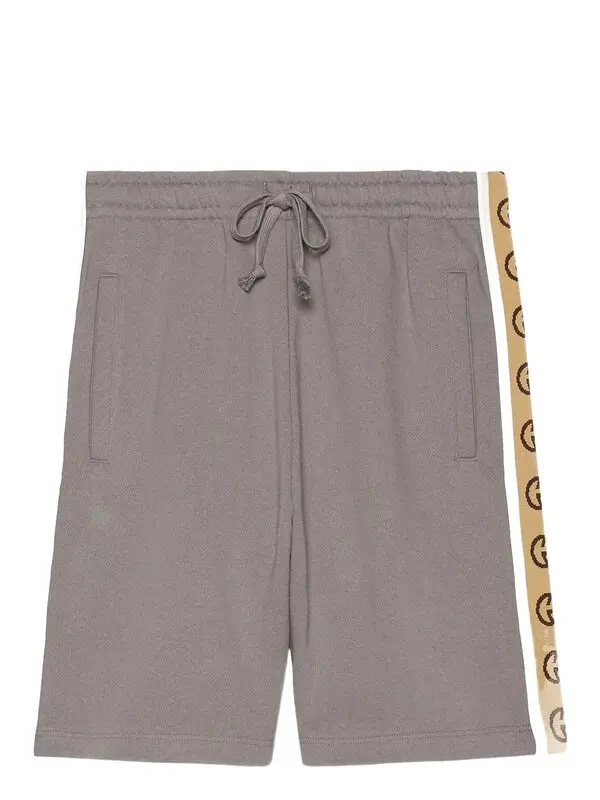 Gucci Cotton Jersey Shorts - Grey/beige