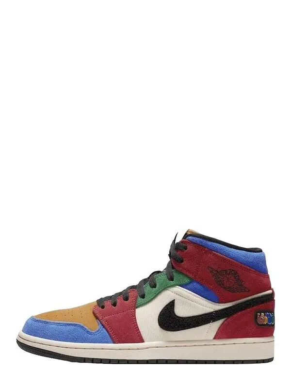 JORDAN 1 Mid Se 'fearless' The Great X Blue - Redwhiteblueorange