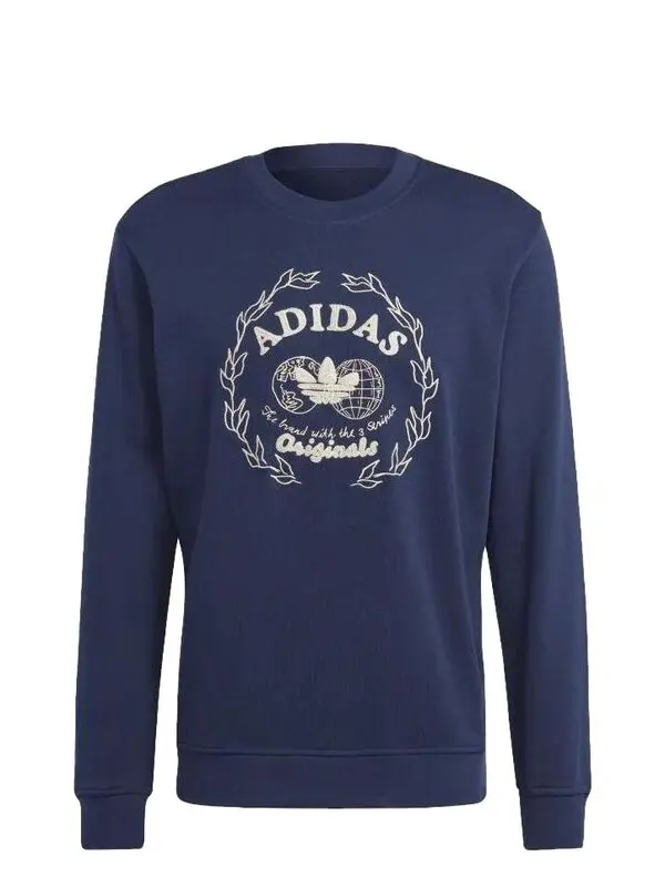 Adidas Graphics Archive Crew Sweatshirt - Blue