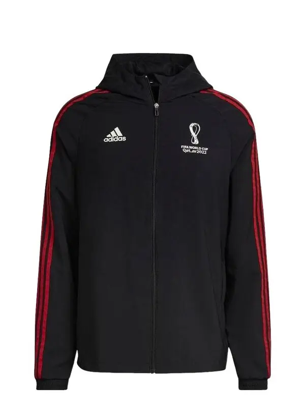 Adidas Fifa World Cup 2022 Official Emblem Woven Jacket - Black