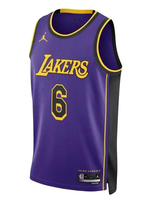 JORDAN Nike Dri-fit Nba Los Angeles Lakers Lebron James Statement Edition 2022/23 Swingman Jersey - None