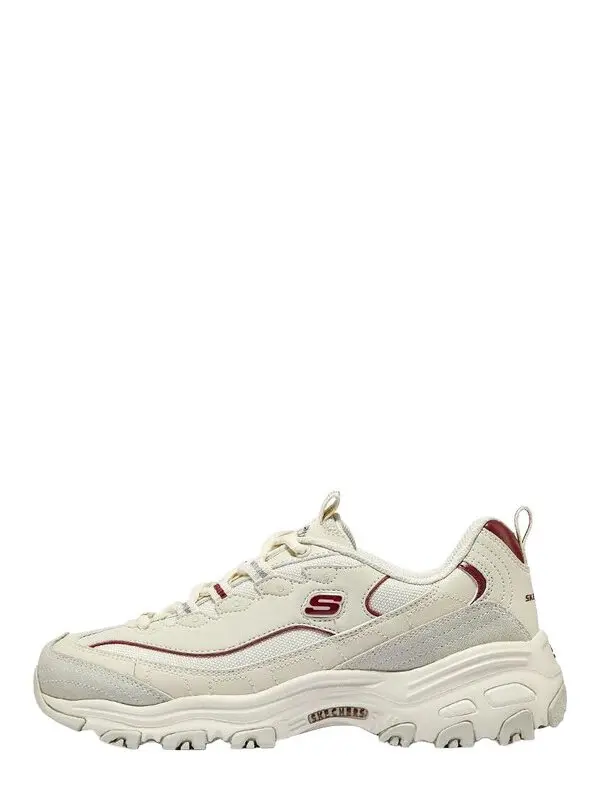 Sketchers Dlites 1.0 Sneakers - Beige/burgundy