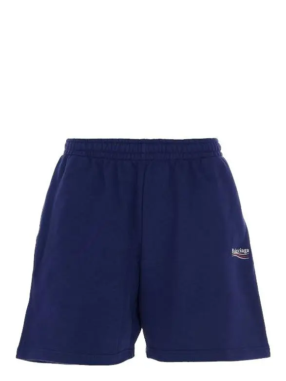 Balenciaga Political Campaign Short - Blue