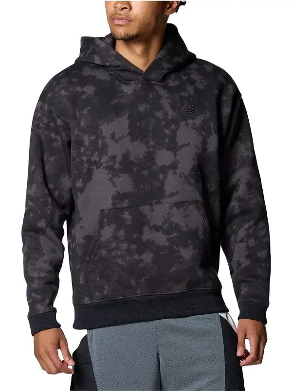 Under Armour Curry Acid Wash Hoodie - Black/grey