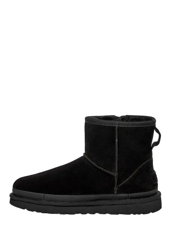 UGG Classic Mini Zipper Tape Logo Boot - Black