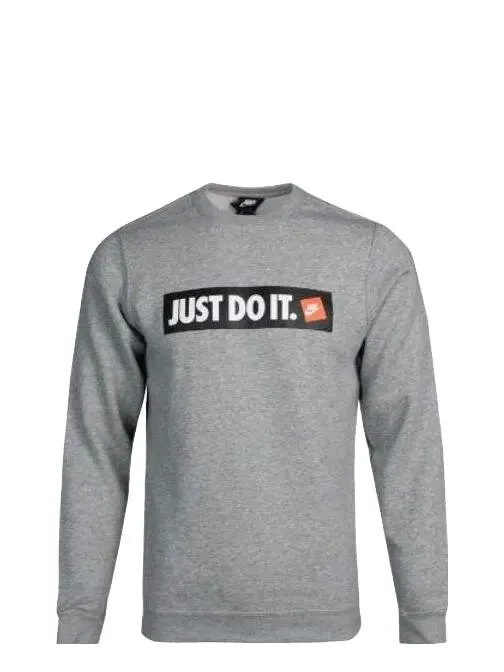 Nike Just Do It" Graphic Sweatshirt - Grey/multi-color