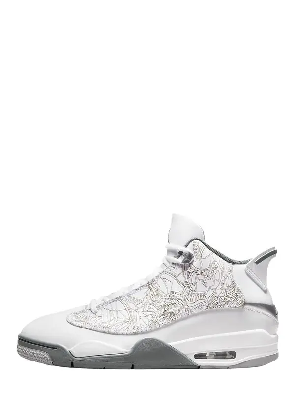 JORDAN Air Dub Zero Sneakers - White/metallic Silver/neutral Grey