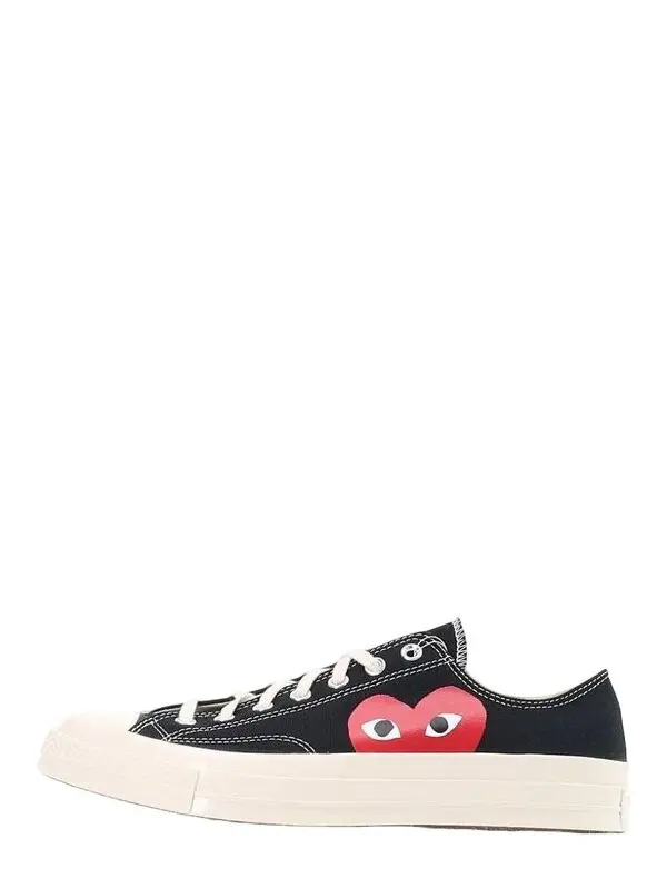 CONVERSE X Comme Des Garcons Play Chuck 70 Low 'black White - Black/red