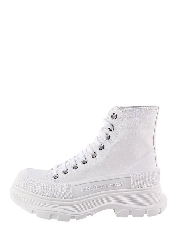 Alexander McQueen Tread Slick Combat Boots - White