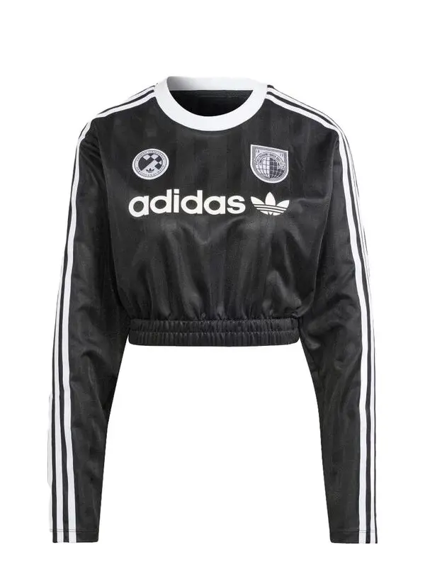 Adidas Long Sleeve Crop T-shirt - Black