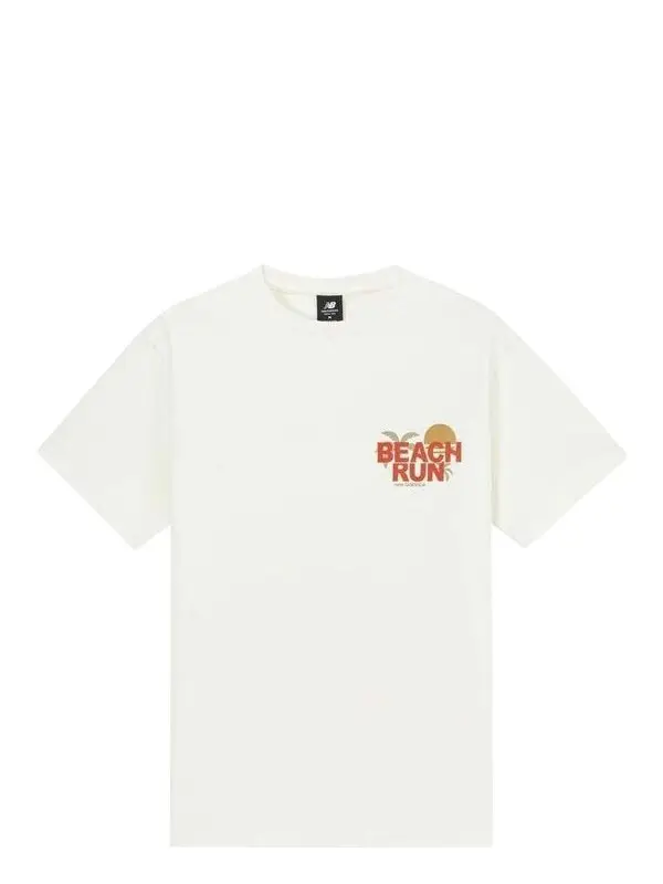 NEW BALANCE Classic Lifestyle Tee Asia Sizing 'white Orange - White/orange