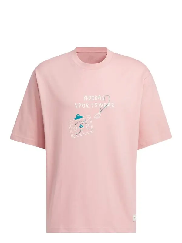 Adidas Graphic T-shirt Asia Sizing - Pink