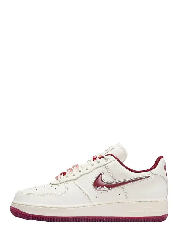 Nike Force 1 Low '07 Se Prm "valentine's Day 2024 - Sail/team Red/medium Soft Pink
