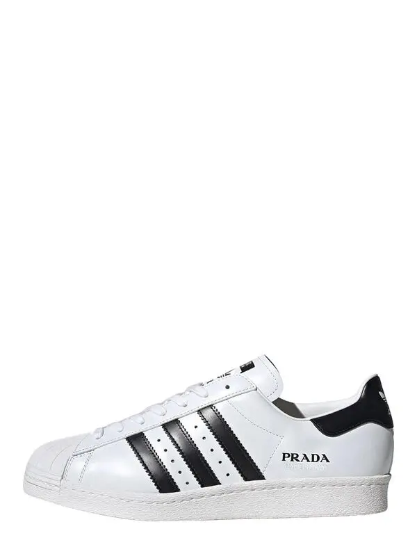 Adidas Prada X Superstar Low Top Sneakers - White