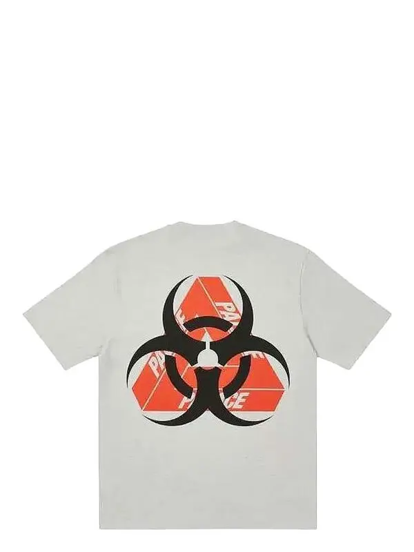 PALACE Biohazard T-shirt Marl - Grey