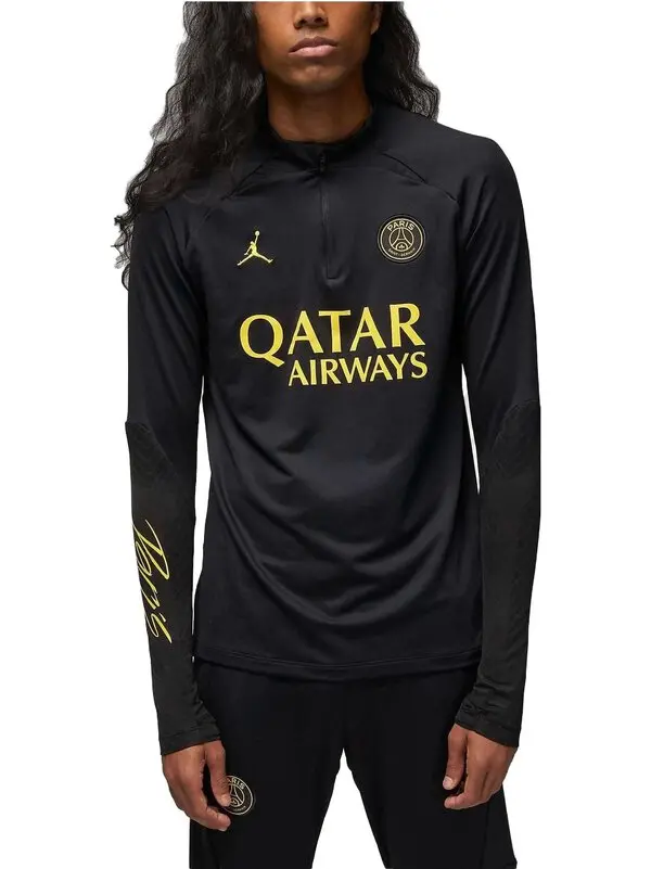 JORDAN X Paris Saint-germain Soccer Drill Top - Black/black/black