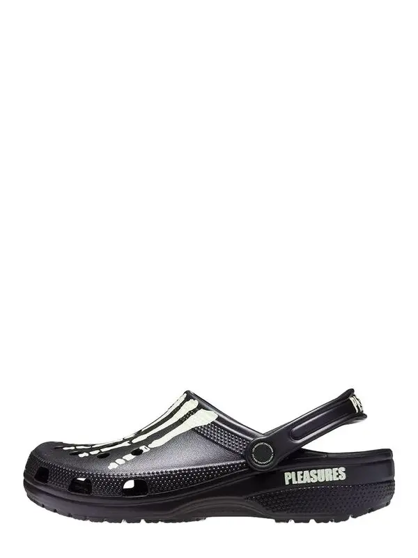 CROCS Pleasures X Classic Clog "skeleton Glow In The Dark - Black