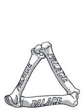 PALACE Bones Back Triangle Short Sleeve Tee - White