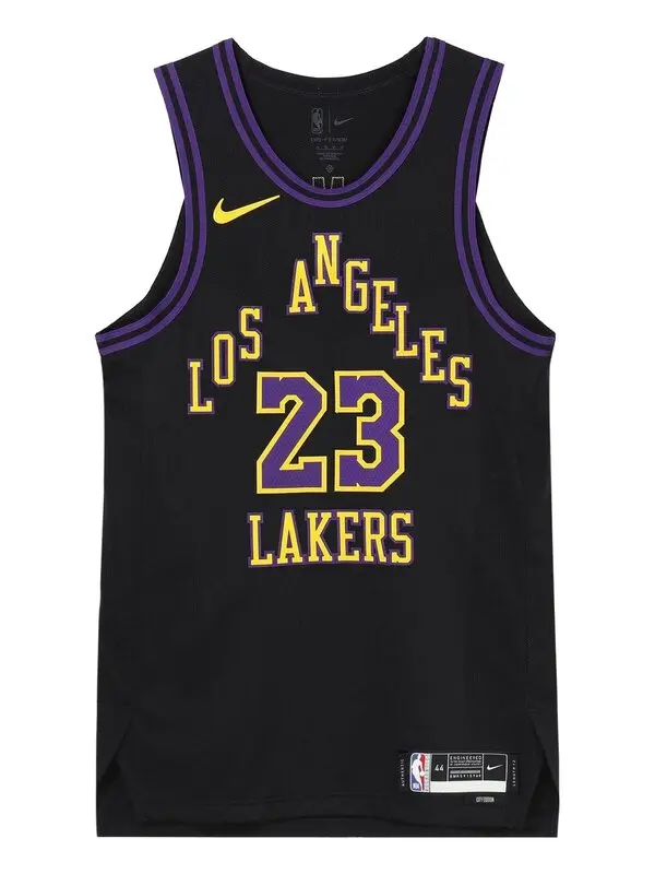 Nike Dri-fit Adv Lebron James Los Angeles Lakers 2023/24 City Edition Nba Authentic Jersey - Black