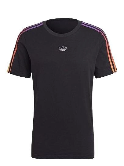 Adidas Originals Sprt 3 Stripe Tee - Black