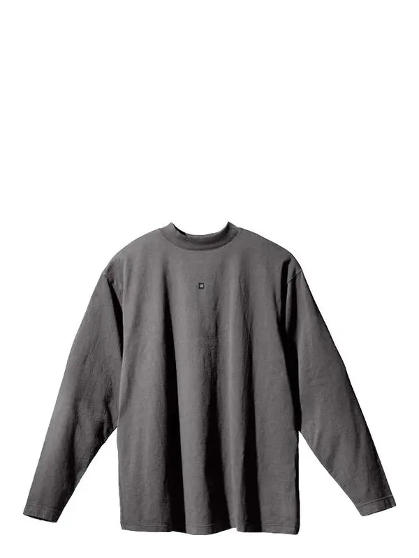 Yeezy Ss22 Logo Longsleeve Tee 'dark - Grey