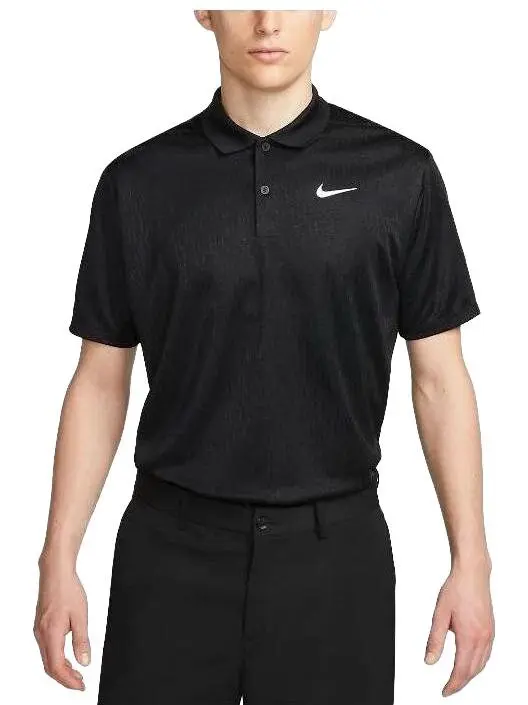 Nike Dri-fit Victory+ Jacquard Polo Shirt - Black