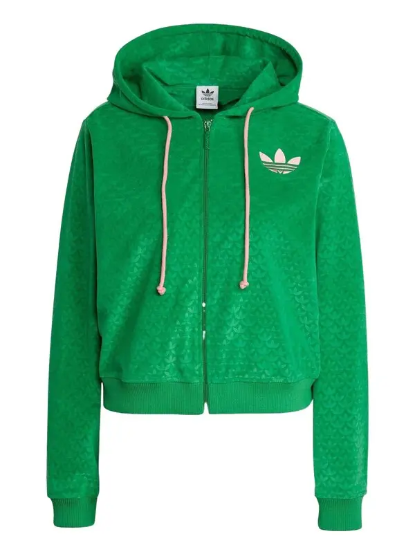 Adidas Adicolor Heritage Now Velour Zip Hoodie - Green