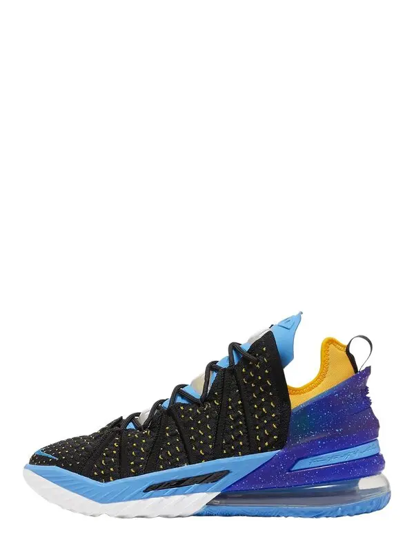 Nike Lebron 18 Ep 'lakers Heritage' Basketball Sneakers - Black/blue/yellow