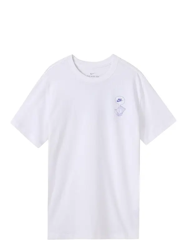 Nike As Tee Printed Short Sleeve Tee - White