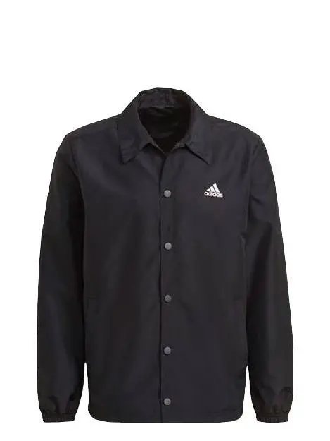 Adidas Black Sports Jacket With Graphic Back Print - Multi-color