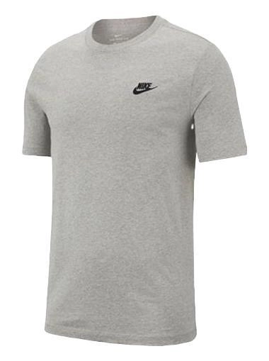 Nike Swoosh Logo Pure Cotton Short Sleeve Gray - Grey