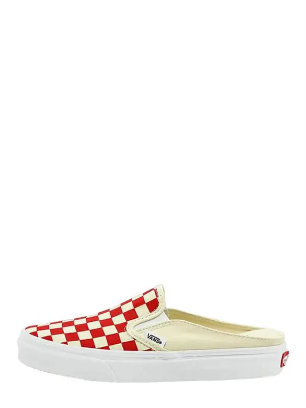 VANS Checkerboard Slip-on Mule - Red/white