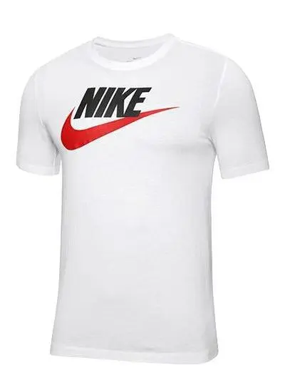 Nike Nsw Tee Icon Futura Casual Sports Alphabet Printing Round Neck Short Sleeve - White