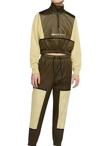 Nike Cropped Zip-up Sweatshirt - Green
