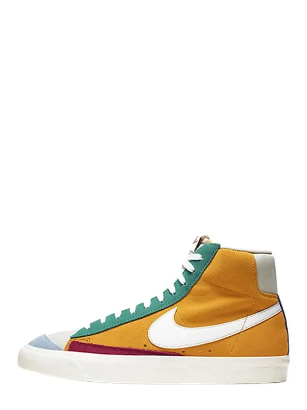 Nike Blazer Mid Vintage "multi-suede" High Top Sneakers - Red/yellow/white